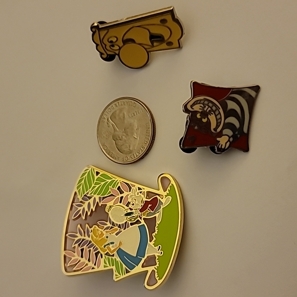 Other | 3 Disney Alice In Wonderland Pins | Poshmark